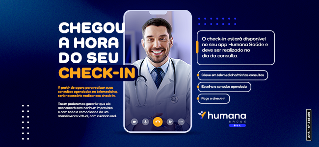 Check-in na Telemedicina: Garantindo sua consulta virtual | Humana Saúde